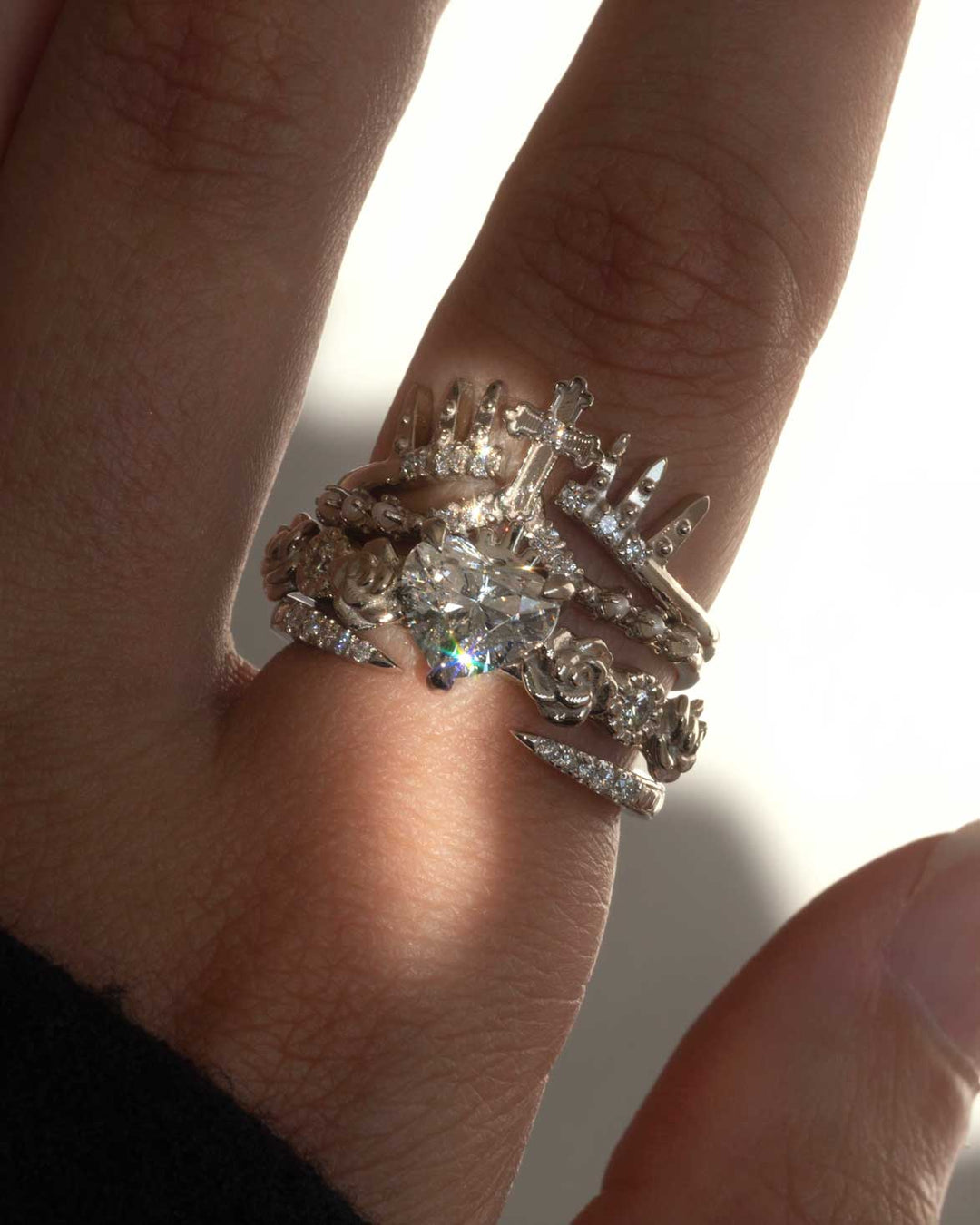 The Immaculate Heart in Diamond or Moissanite – Sermez.com