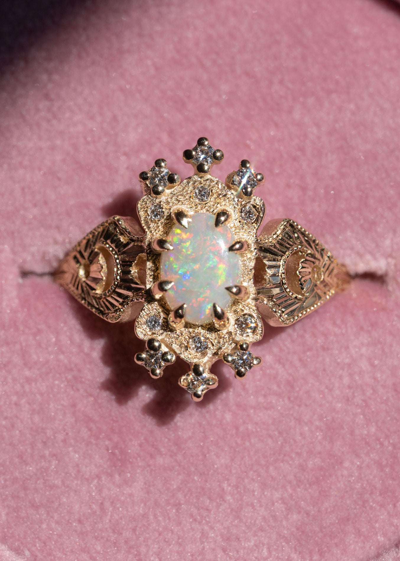 Artifact 12: Big Lullaby Opal Diamond Ring – Sermez.com