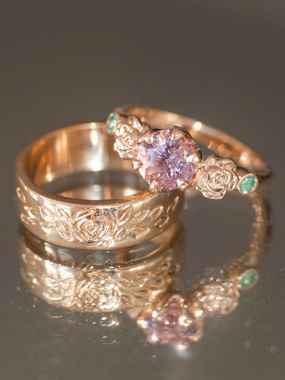 Rose Burst Band Ring – Sermez.com