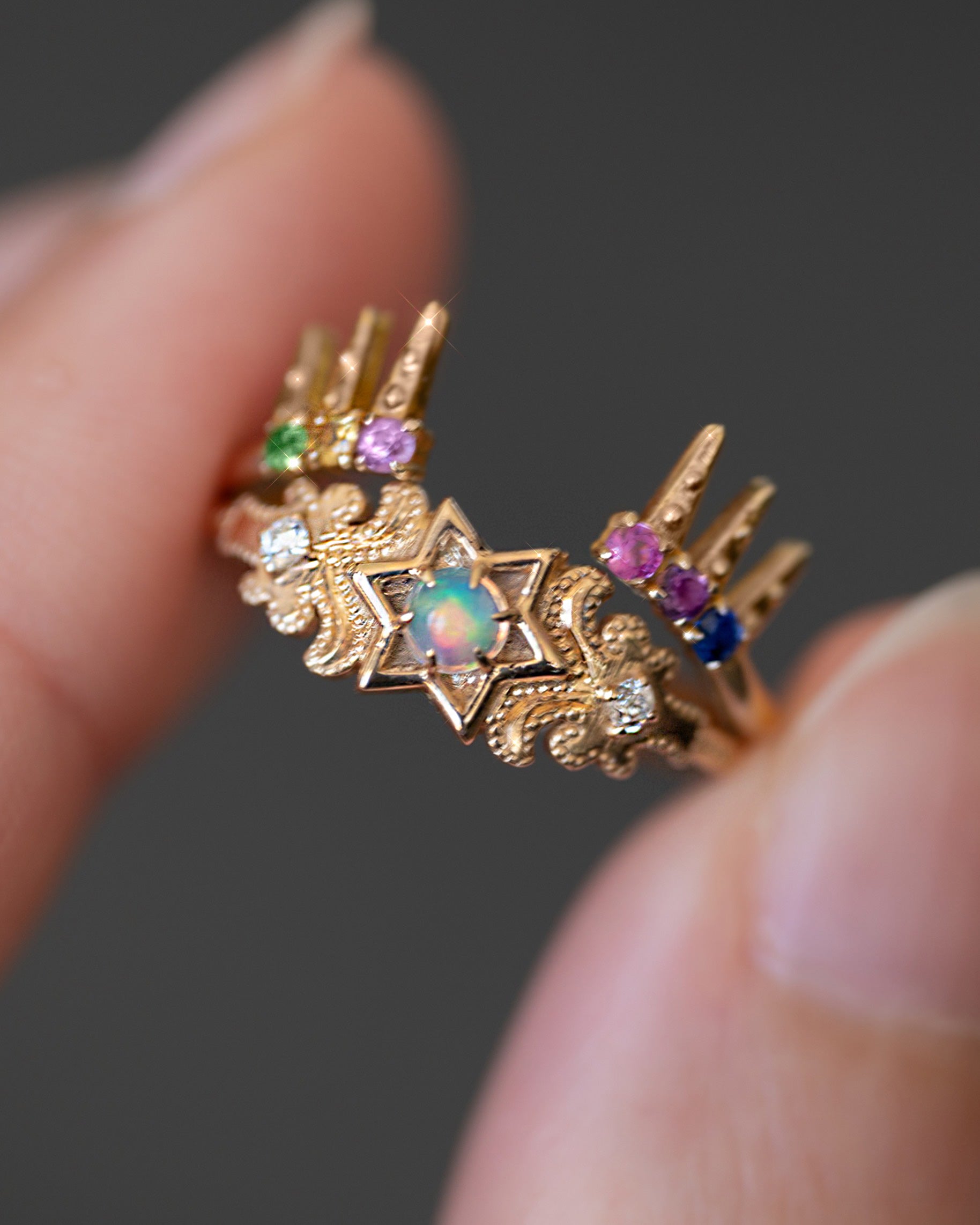 Supernova in Rainbow or Diamond Ring – Sermez.com